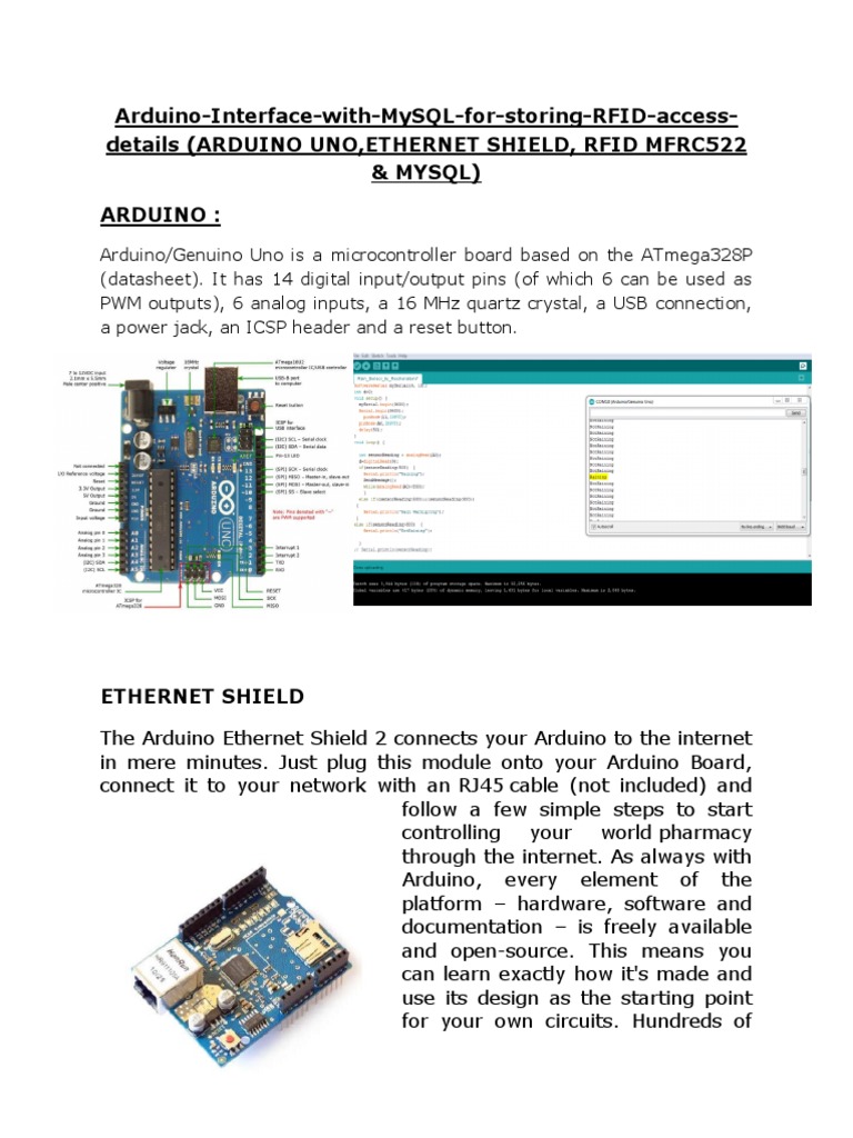 Rfid Logger With Mysql Database | PDF | Arduino | Digital Technology