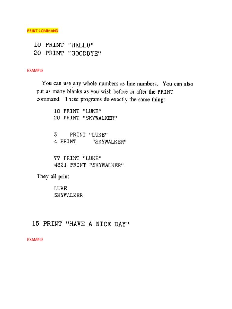 Print Command | PDF | Input/Output | Theoretical Computer Science