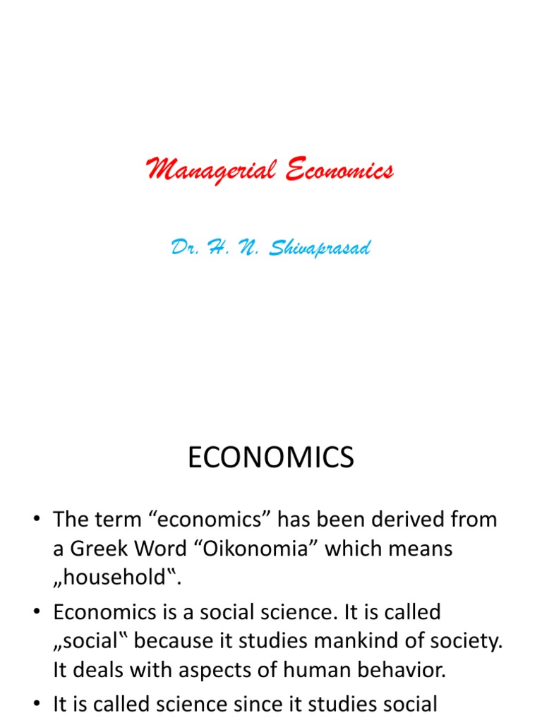 Understanding Managerial Economics Concepts | PDF | Demand Curve | Demand