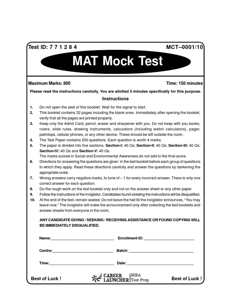 MAT Questions | PDF | Speed | Discounting