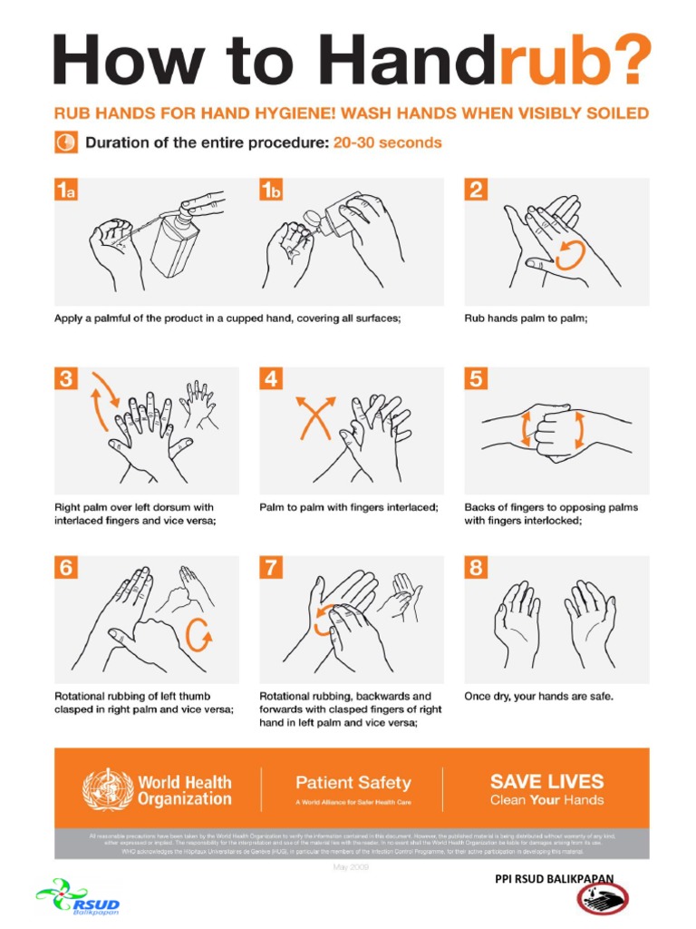 How To Handrub | PDF | Wellness