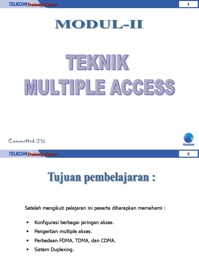 Teknik Multiple Access dalam Jaringan | PDF
