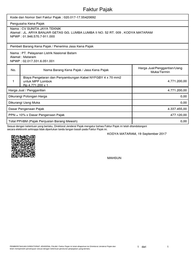 Faktur Pajak | PDF