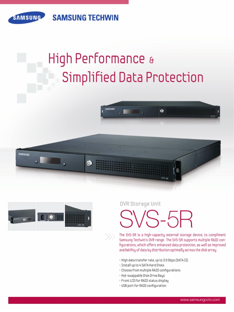 SVS-5R Datasheet | PDF | Hard Disk Drive | Usb