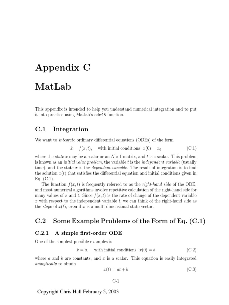 A Matlab PDF | PDF | Ordinary Differential Equation | Chaos Theory A Matlab PDF | PDF | Ordinary Differential Equation | Chaos Theory