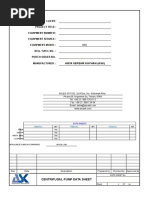 Centrifugal Pump Datasheet Api 610 11Th Edition: US Customary | PDF | Pump | Gases