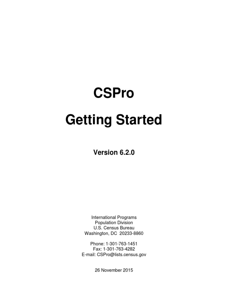 Tutorial CSPro Start | PDF | Installation (Computer Programs ...