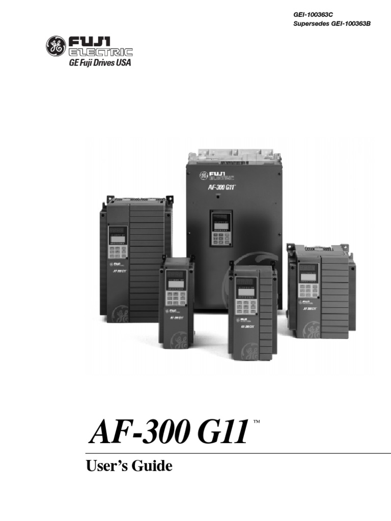 Fuji AF300 G11 Manual PDF | PDF | Electrical Wiring | Power Supply