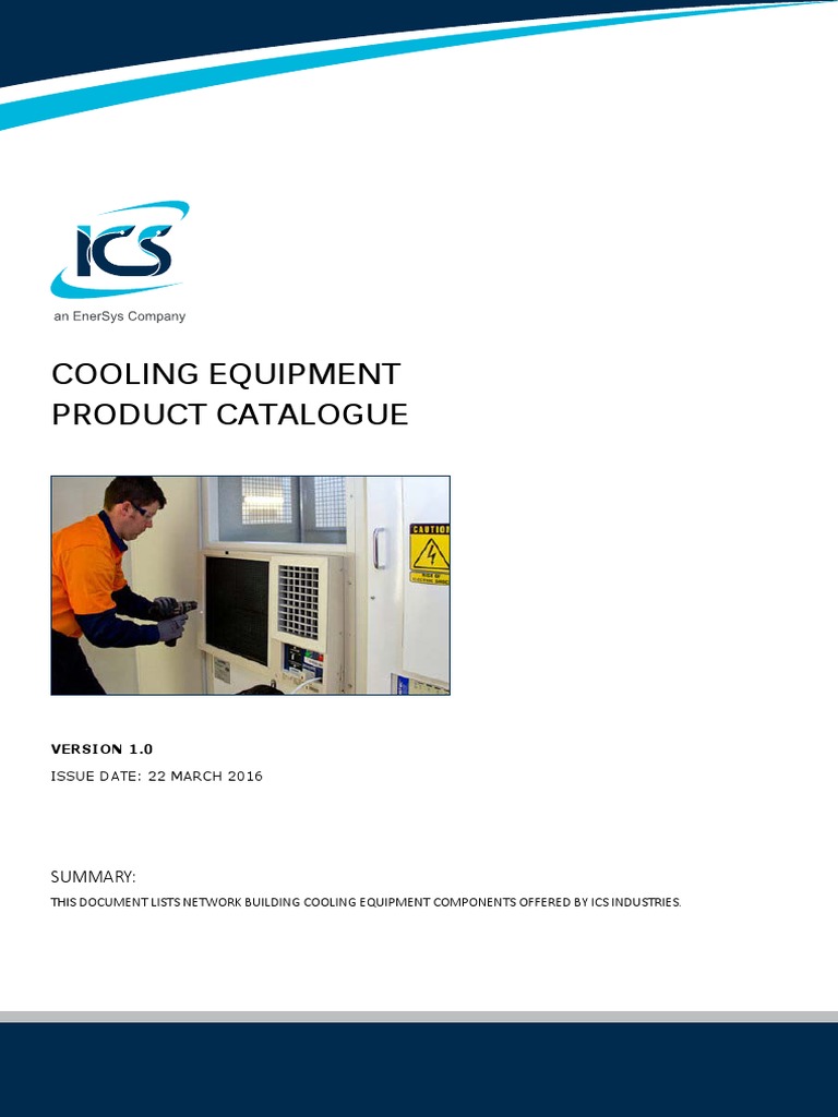 Ics Catalogue Cooling Equipment | PDF | Air Conditioning | Hvac