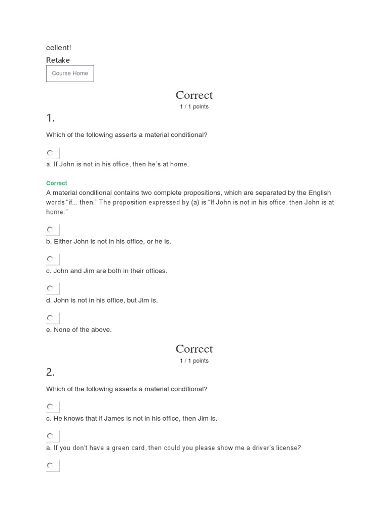 Understanding Valid and Invalid Conditional Arguments | PDF | Argument ...