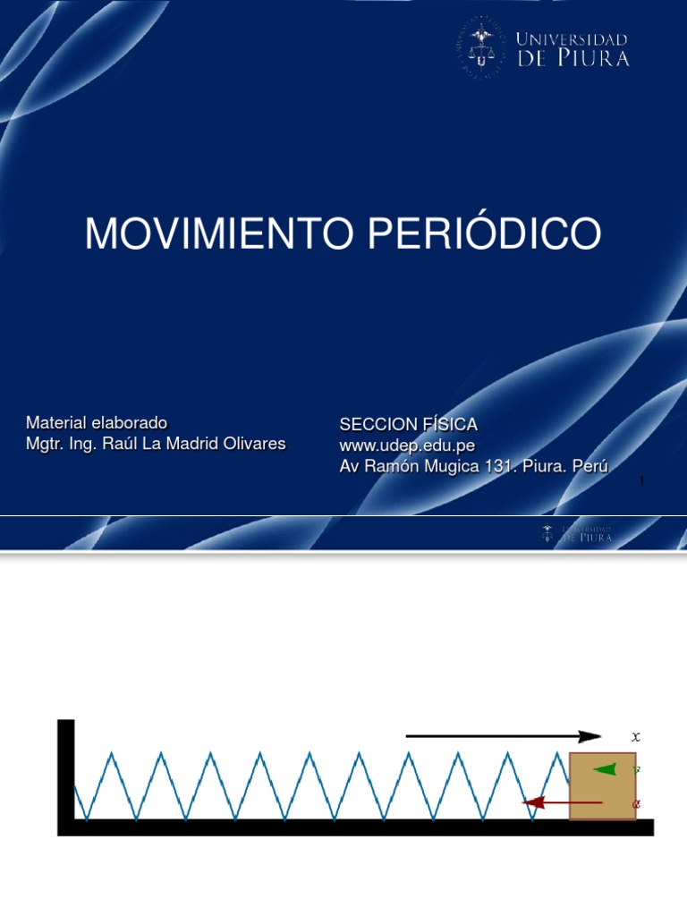 Movimiento Armónico Simple y Oscilaciones | PDF | Movimiento (física ...