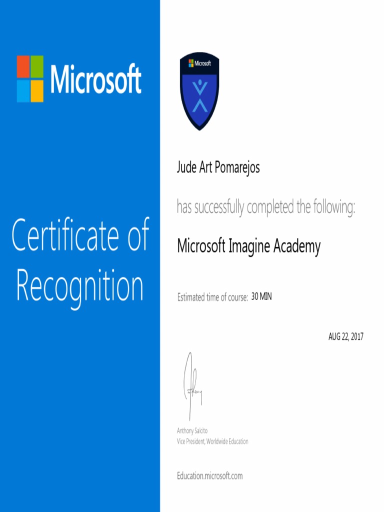 Microsoft Imagine Academy | PDF