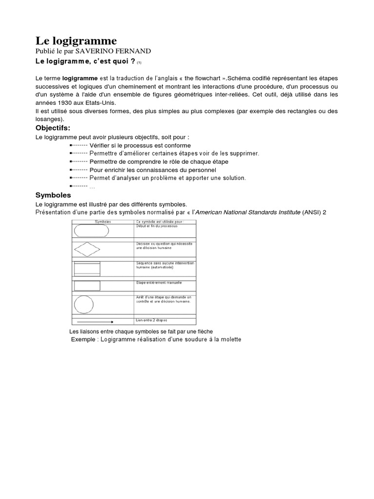 Comprendre le logigramme et ses usages | PDF | Ordinateurs