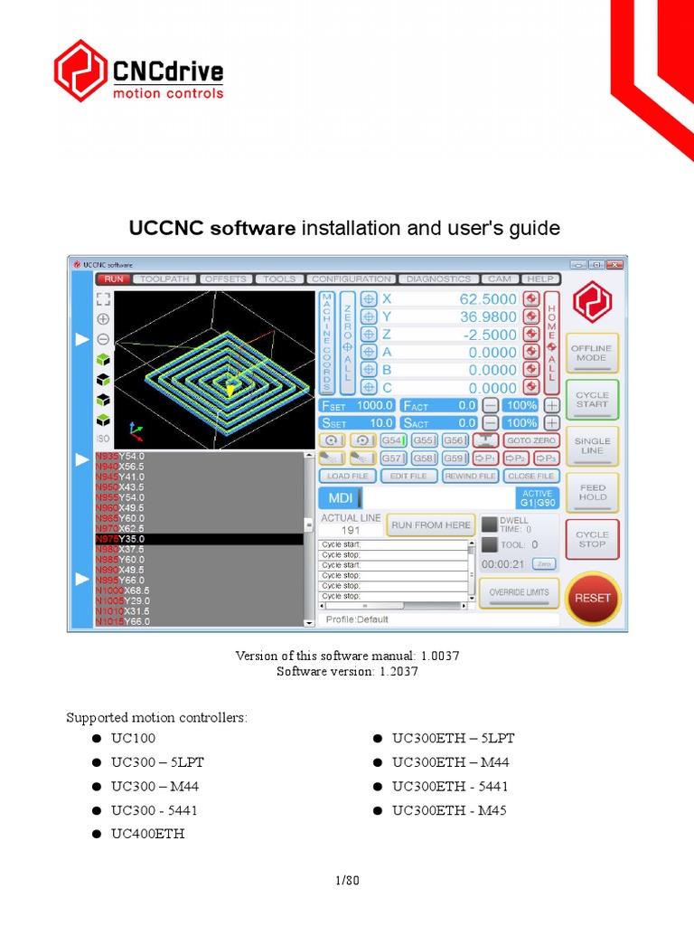 UCCNC Usersmanual | PDF | Installation (Computer Programs) | Computer Keyboard