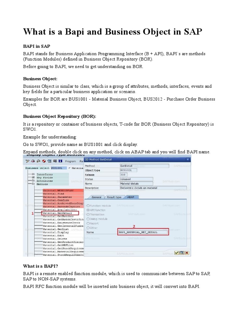 Bapi | Download Free PDF | Application Programming Interface | Parameter (Computer Programming)
