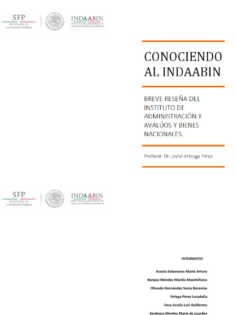 INDAABIN | PDF | Federación | México
