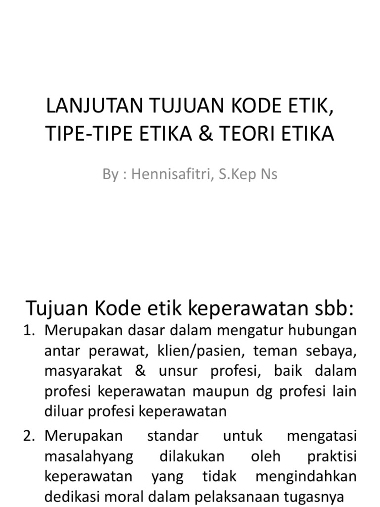 Tipe Tipe Etika | PDF | Sains & Matematika