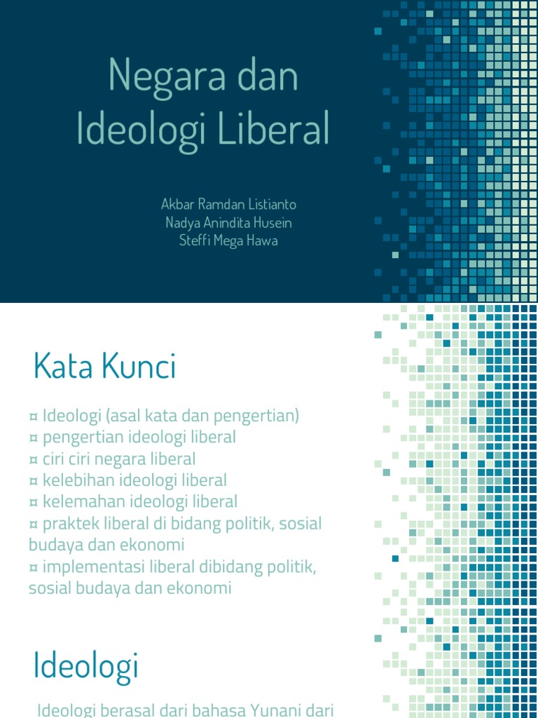 Negara Dan Ideologi Liberal | Blue | Color