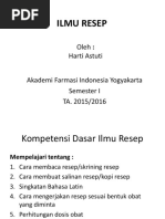 Bagian-Bagian RESEP | PDF