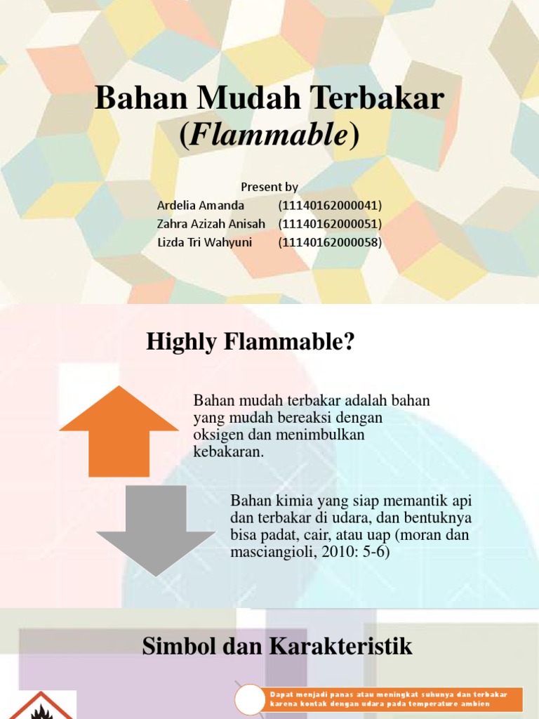 Bahan Mudah Terbakar (Flammable) | PDF