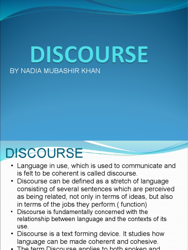 Introduction To Discourse Analysis | PDF | Sentence (Linguistics ...