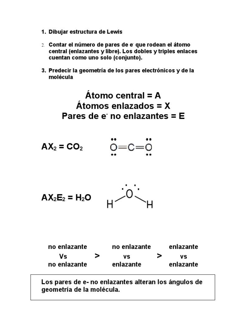Guía de Geometría Molecular | PDF