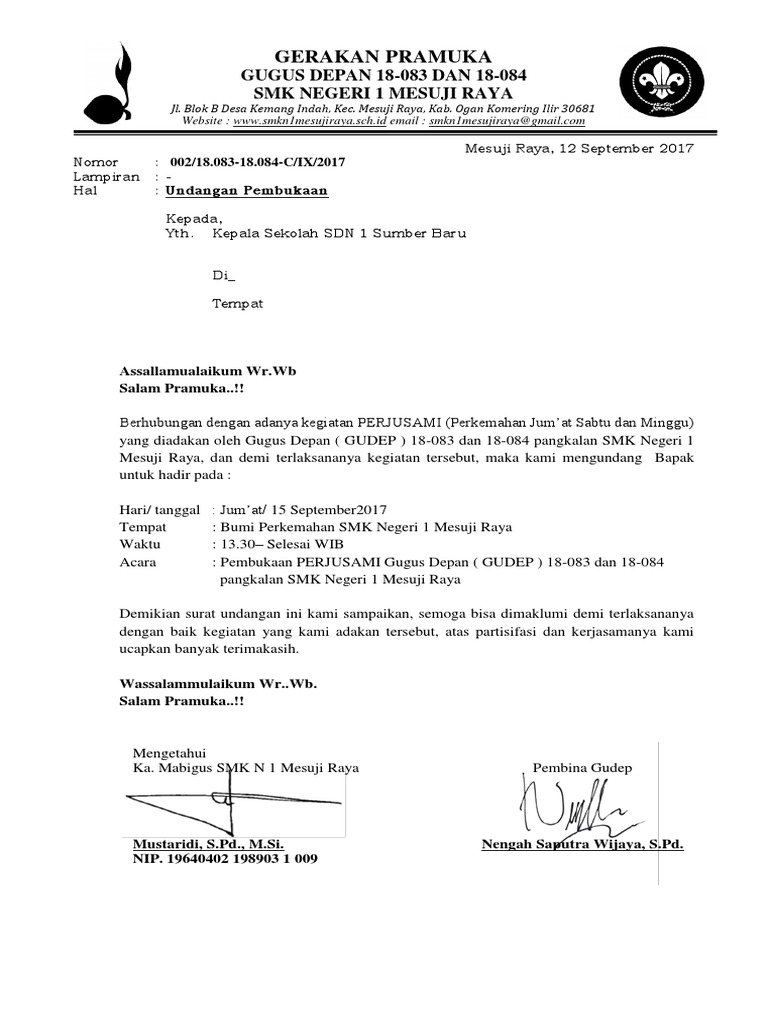 Undangan Perjusami | PDF