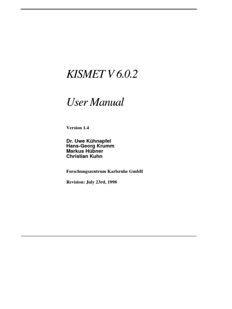 Kismet | PDF | Simulation | 3 D Computer Graphics