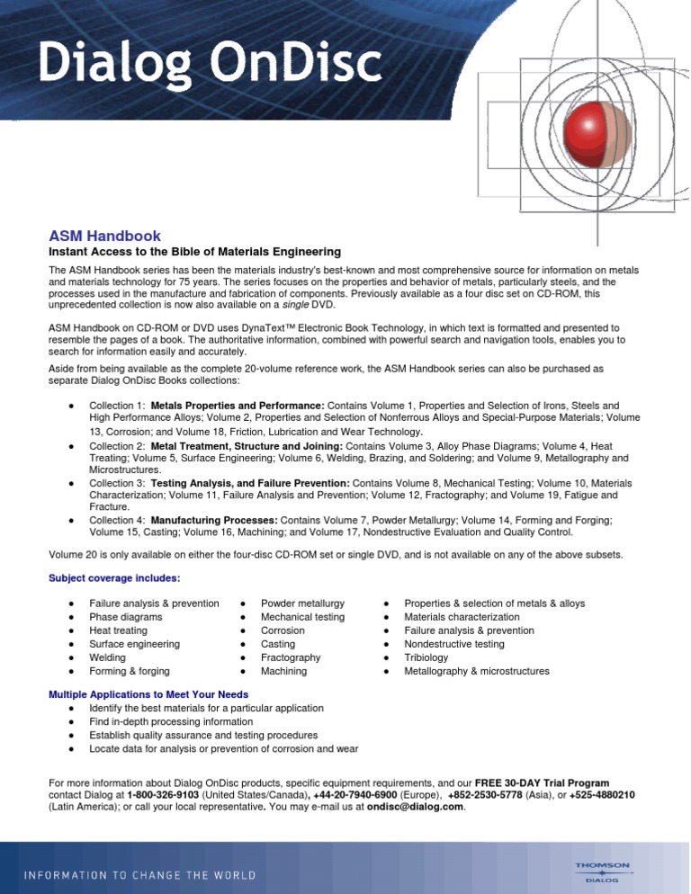 Asm Handbook[1] | Metallurgy | Metals