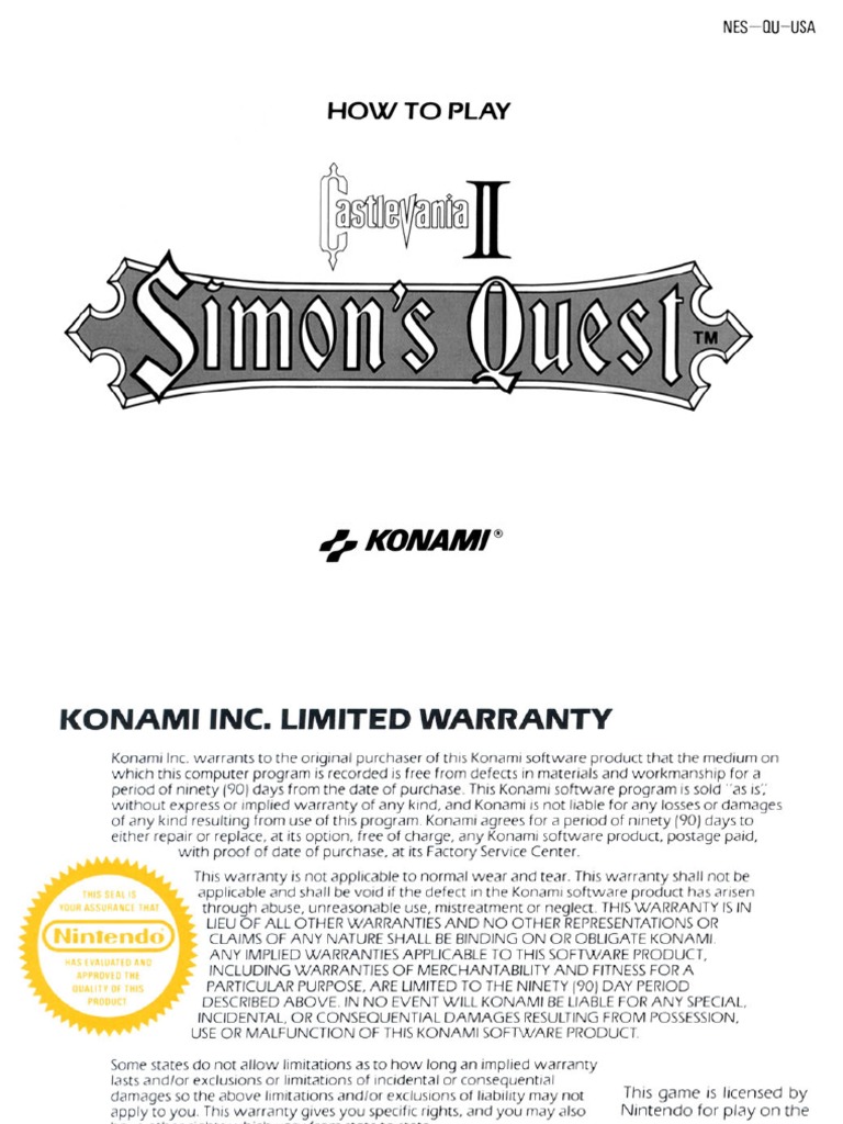 Guia Castlevania II | PDF