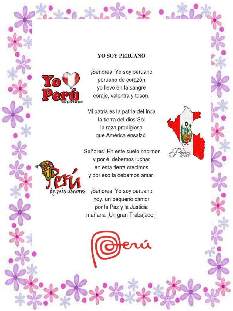 Yo Soy Peruano - Autora Jhoselyn | PDF