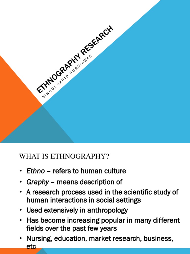 Ethnography | Download Free PDF | Ethnography | Ethnic Groups