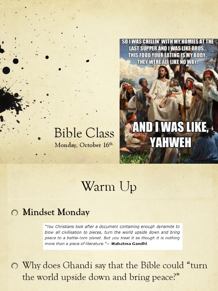 Mon Oct 16 Bible | PDF | Philosophy | Religion & Spirituality