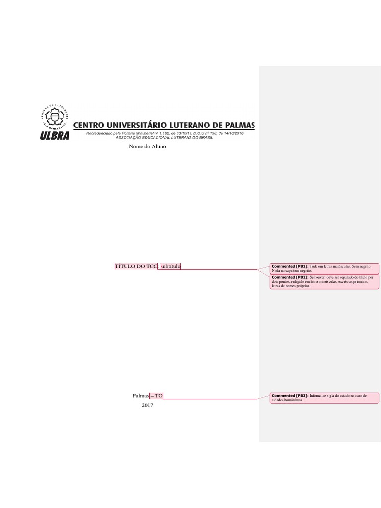 Modelo TCC Formatado | PDF | Citação | Teoria