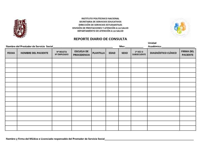 Reporte de Consulta Diaria