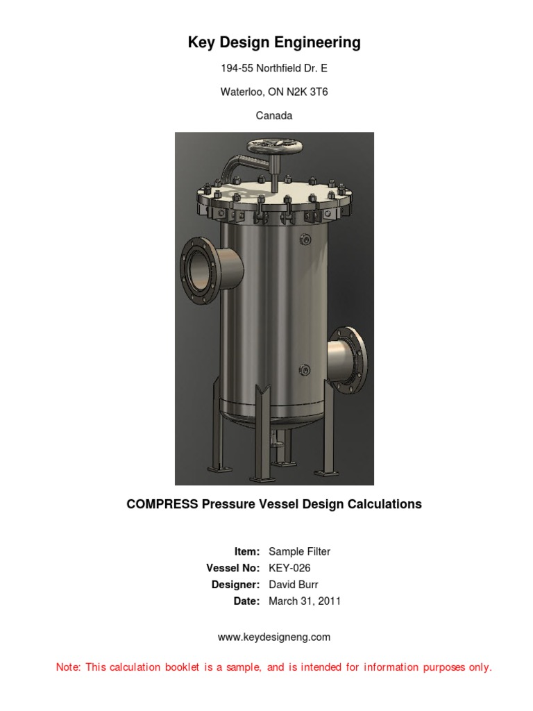 Filter Vessel Calculations Per as Me Viii 1 | Pipe (Fluid Conveyance ...