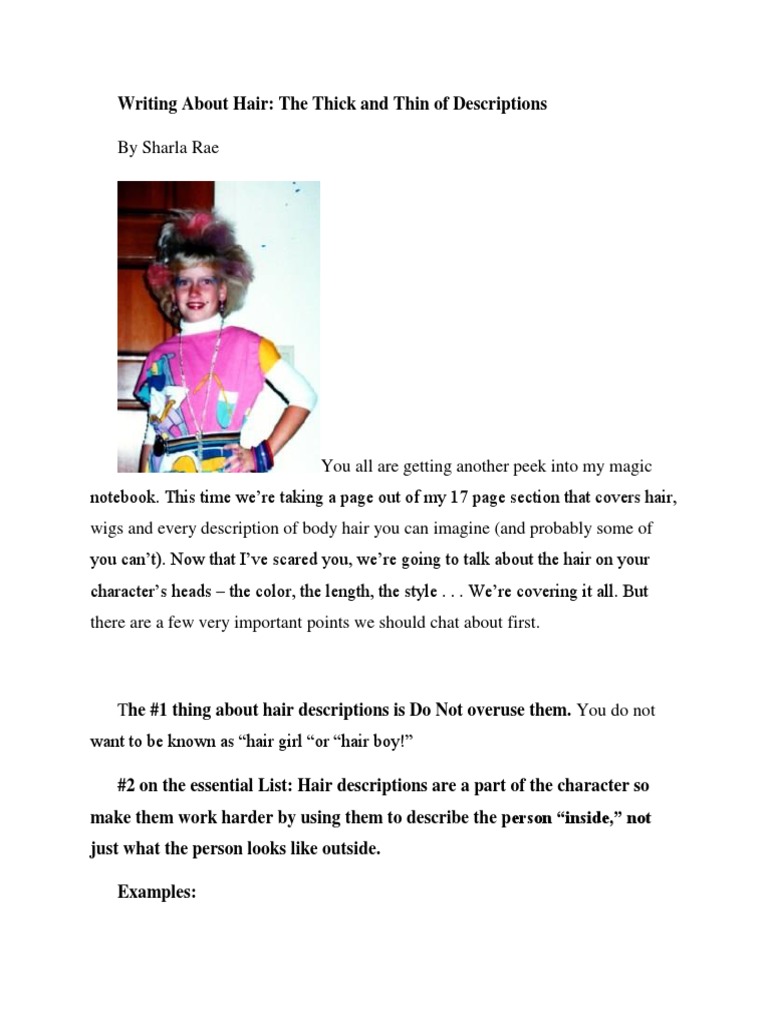 Writing About Hair | PDF | Hairstyle | Wig