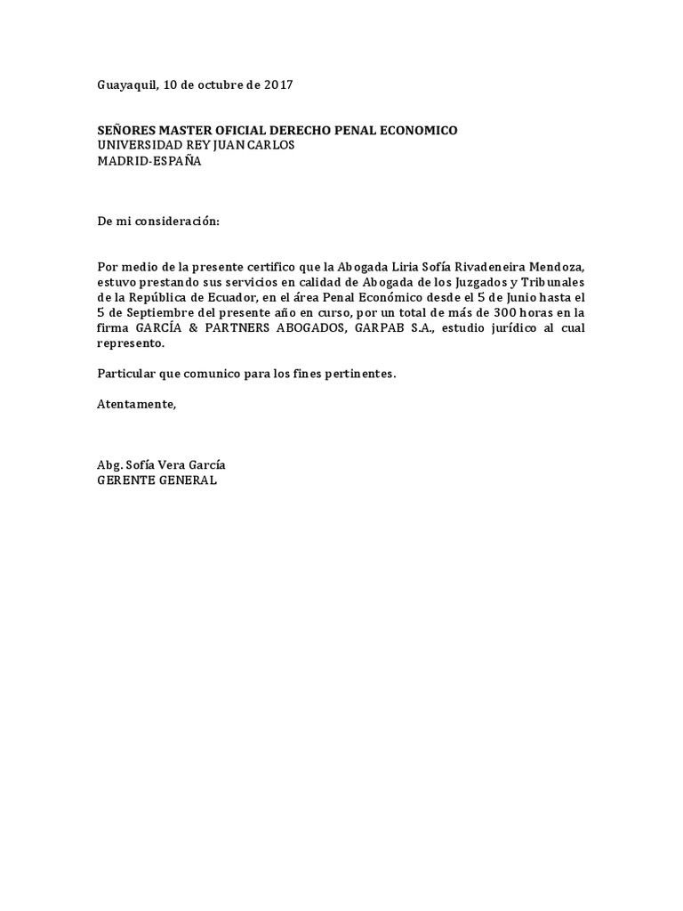 Carta de Convalidacion de Creditos-Liria Rivadeneira | PDF