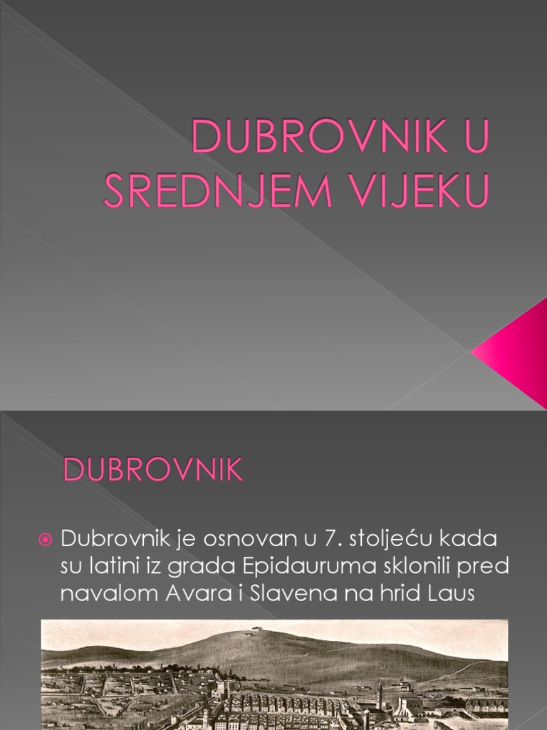 Dubrovnik U Srednjem Vijeku | PDF