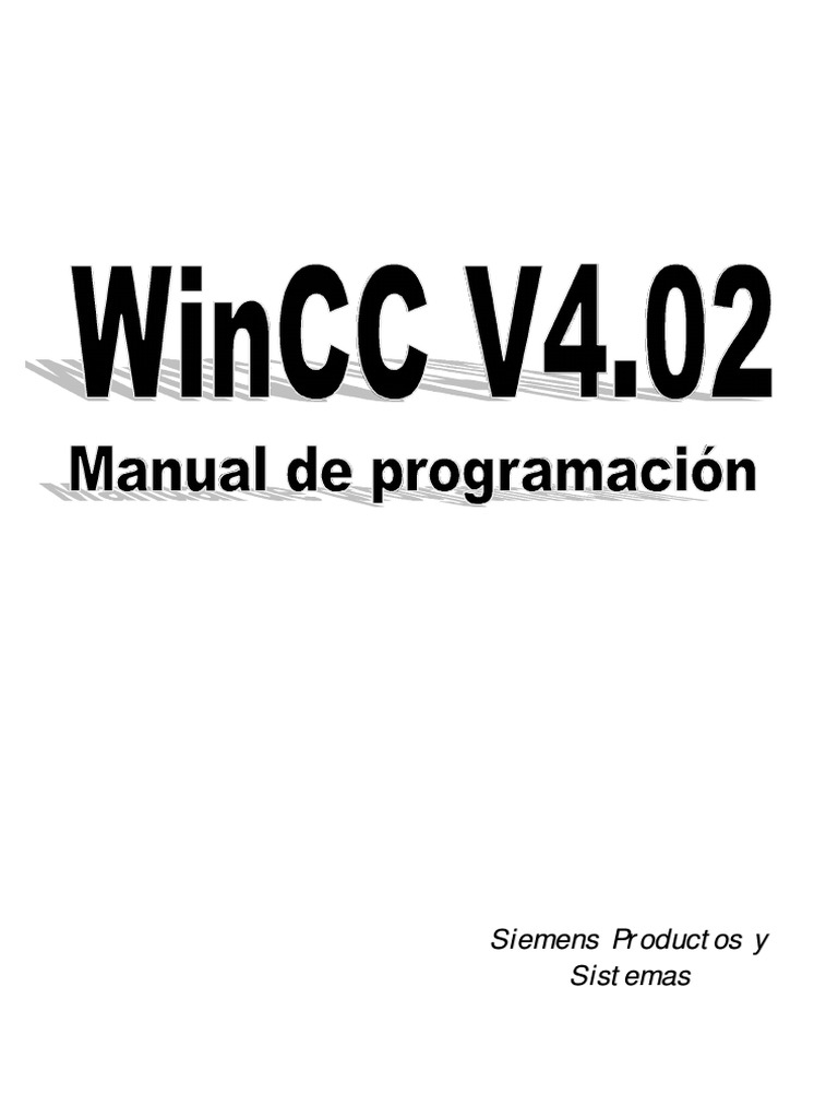 Siemens Manual Wincc | PDF | Microsoft Windows | Computadoras personales
