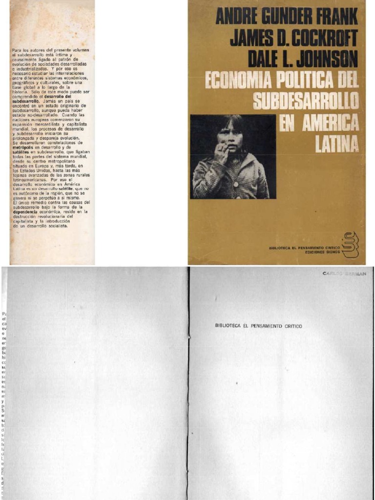 Gunder Frank, Andre Et. Al - Economía Política Del Subdesarrollo en Am ...