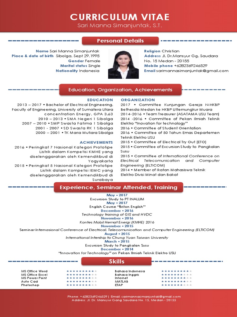 Curriculum Vitae Sari Manna | PDF | Science | Engineering