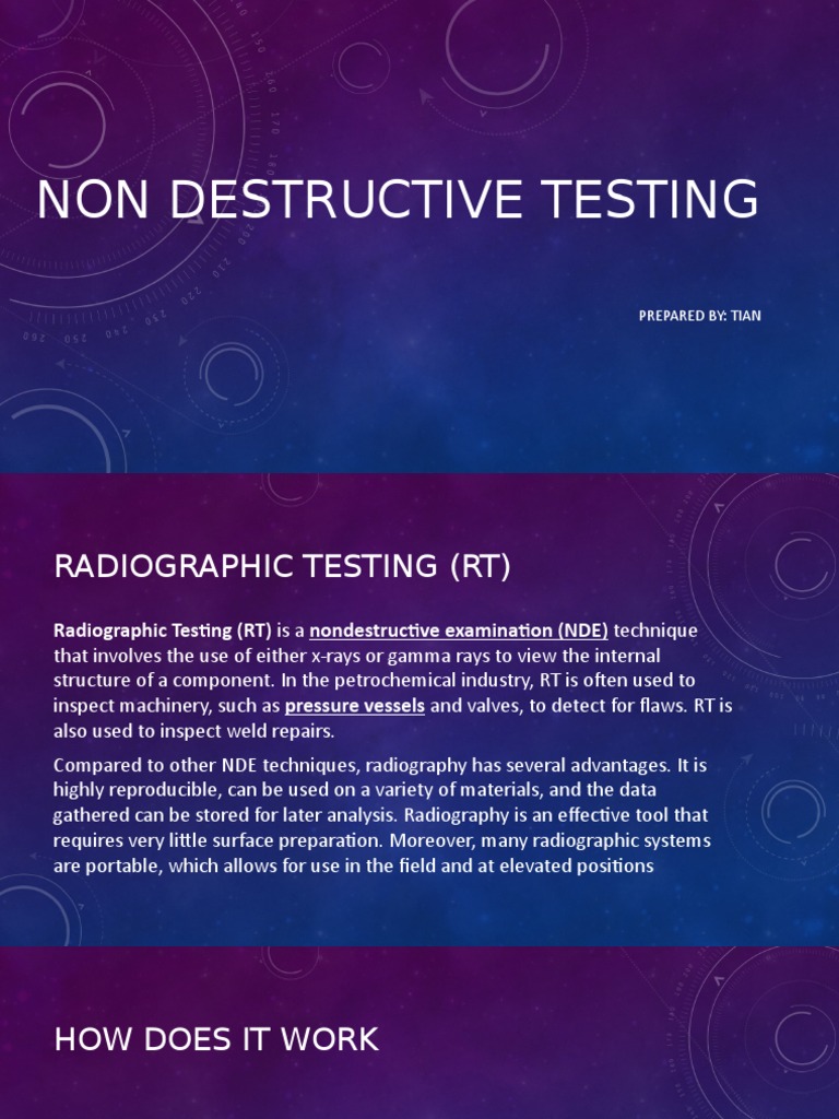 Non Destructive Testing | PDF | Radiography | Applied And ...