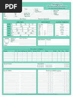 AD&D 2nd Edition Character Sheet | PDF | Role Playing Games | Leisure