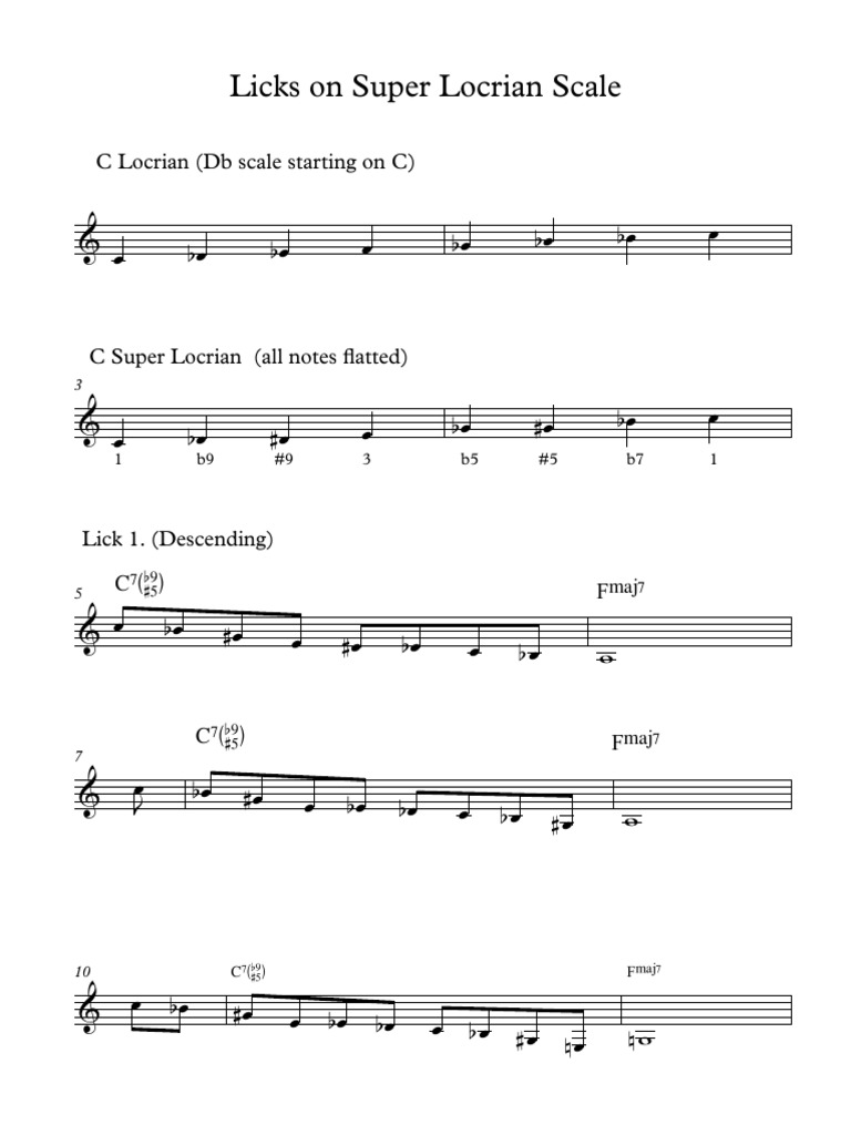Superlocrian3.PDF Escalas Master Kent Hewitt 2016 | PDF | Teoría ...