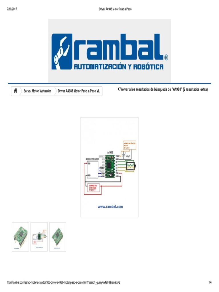 Driver A4988 Motor Paso A Paso | PDF