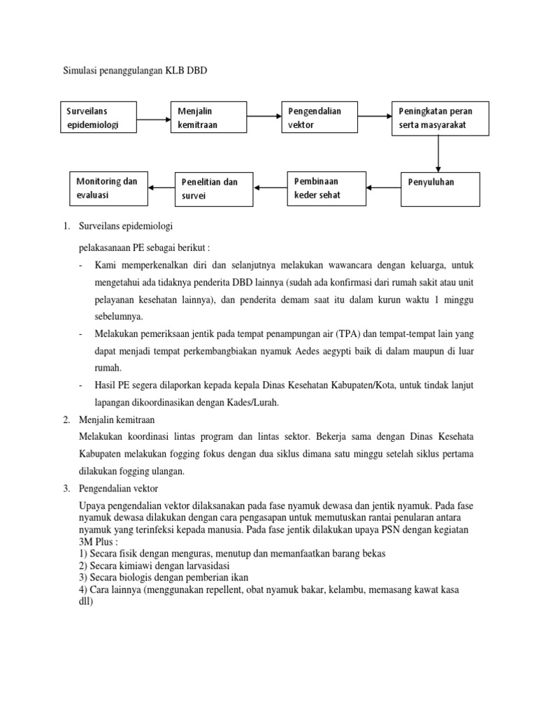 Strategi Penanggulangan KLB DBD | PDF