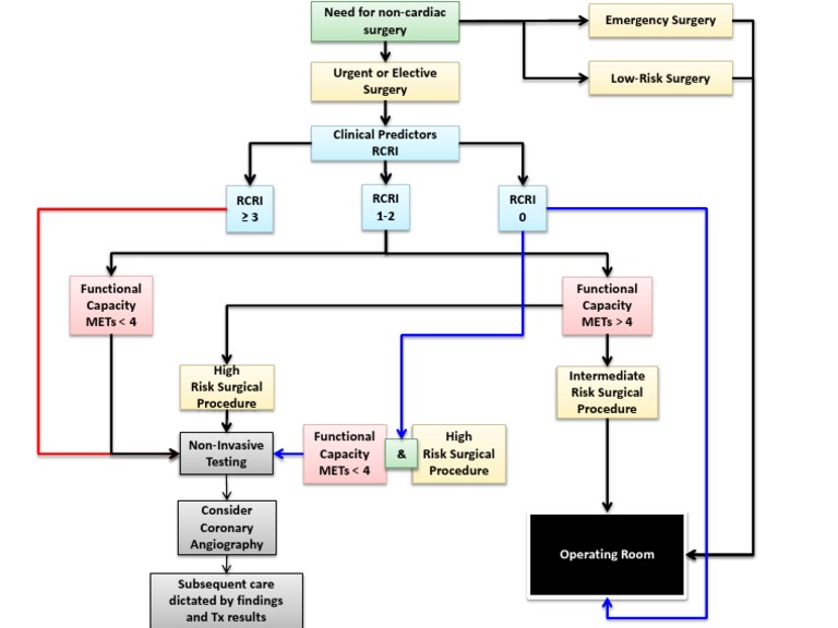 Cardiac Risk Assessemnt Flowchart | PDF | Surgery | Internal Medicine