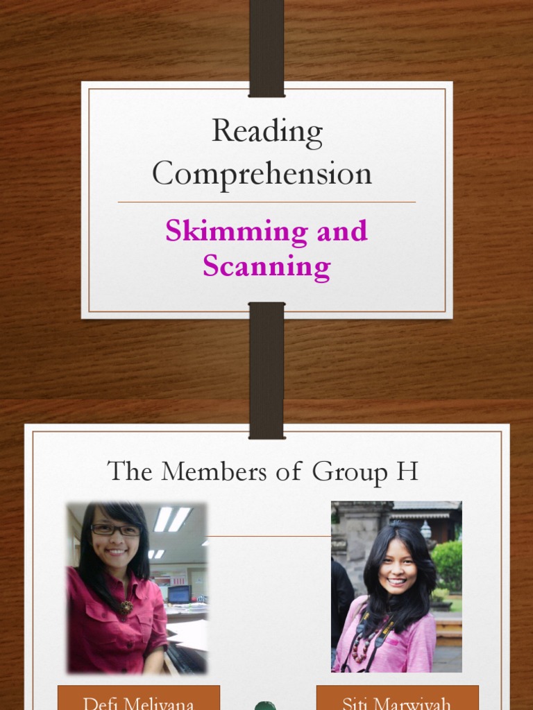 Skimming Vs Scanning | PDF | Speed Reading | Reading Comprehension