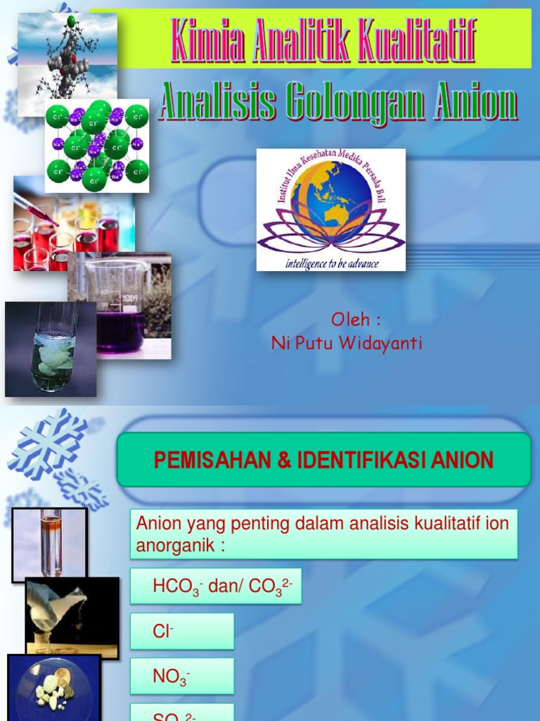 Analisis Anion | PDF